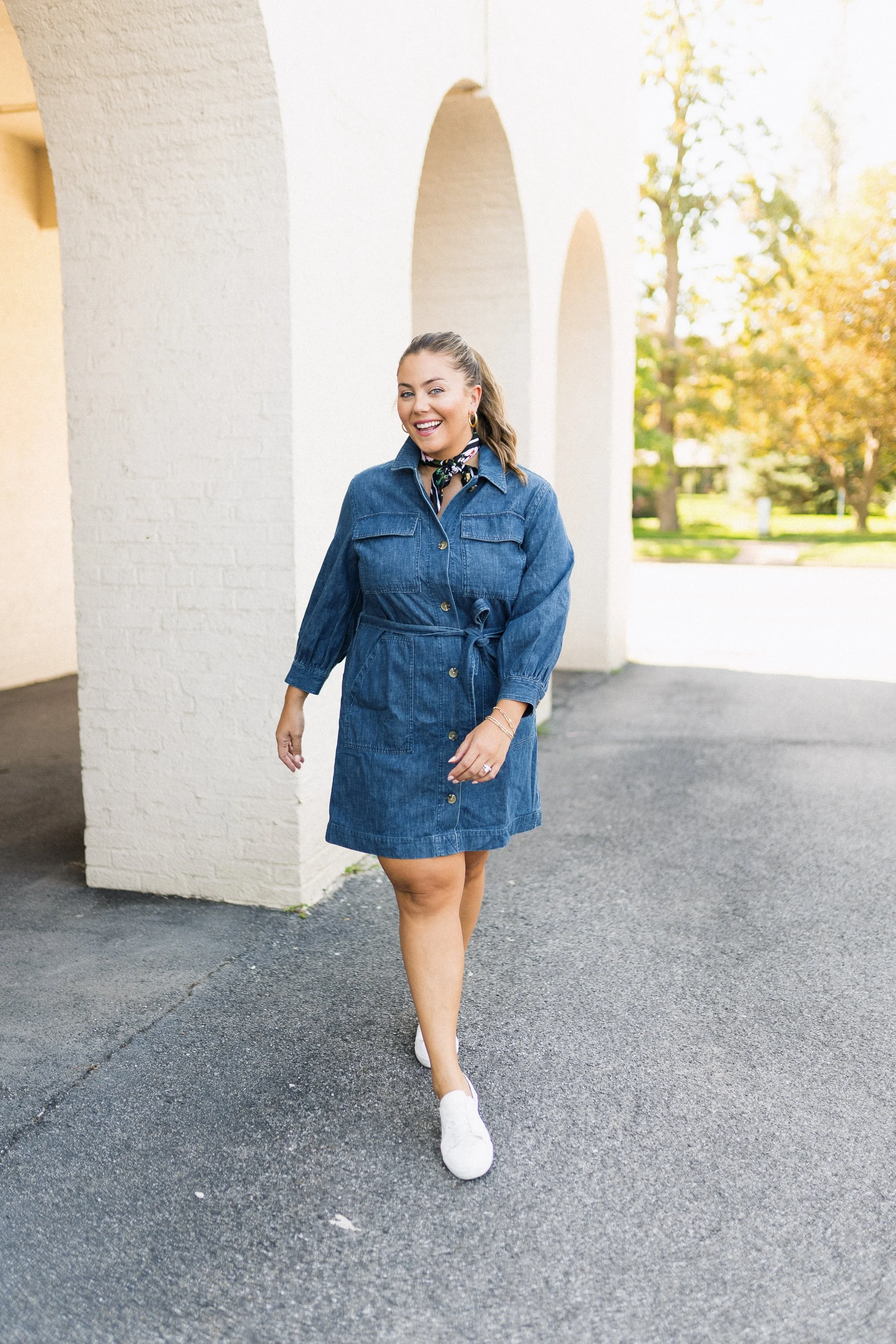 4 Ways to Style A Denim Dress — Caralyn Mirand Koch