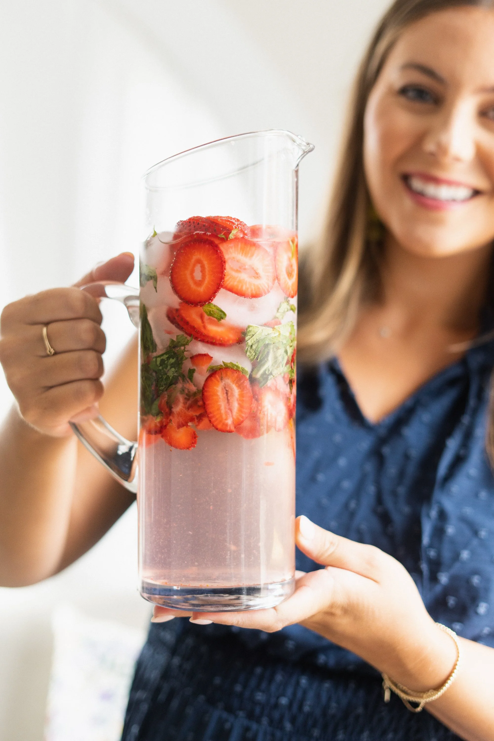 Strawberry Basil Fizz Mocktail — Caralyn Mirand Koch