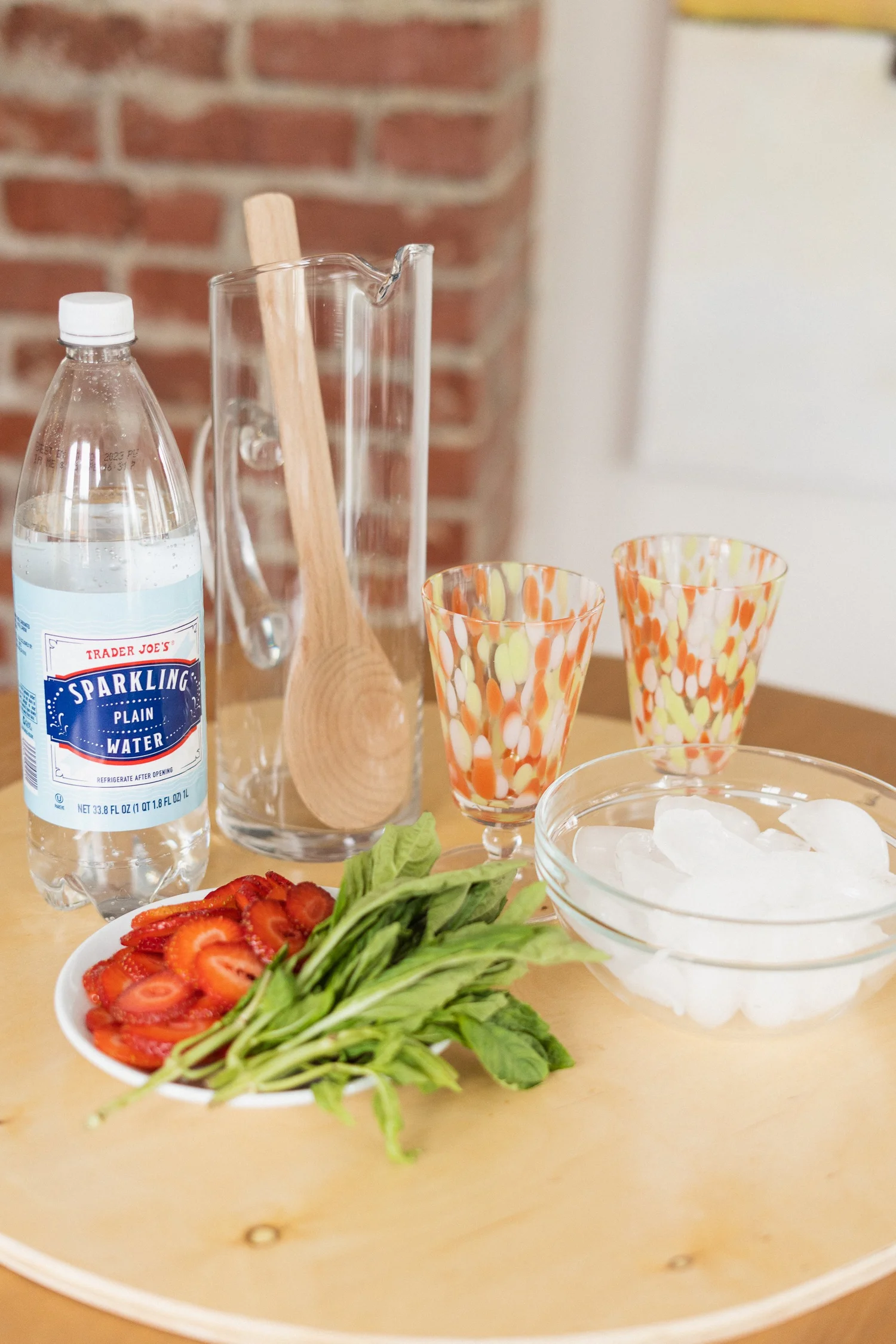 Strawberry Basil Fizz Mocktail — Caralyn Mirand Koch