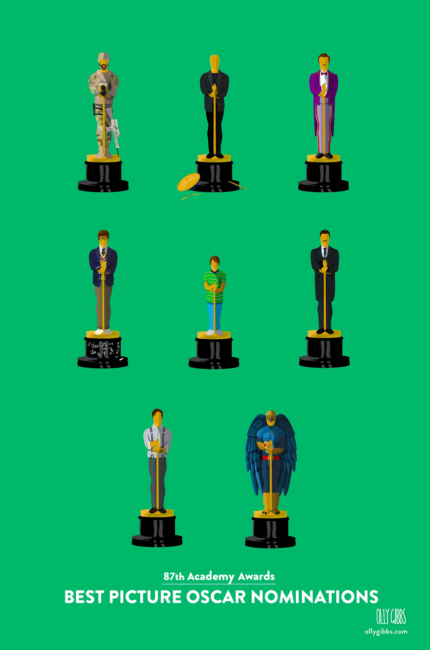 Best Picture/Oscar Illustrations — Olly Gibbs