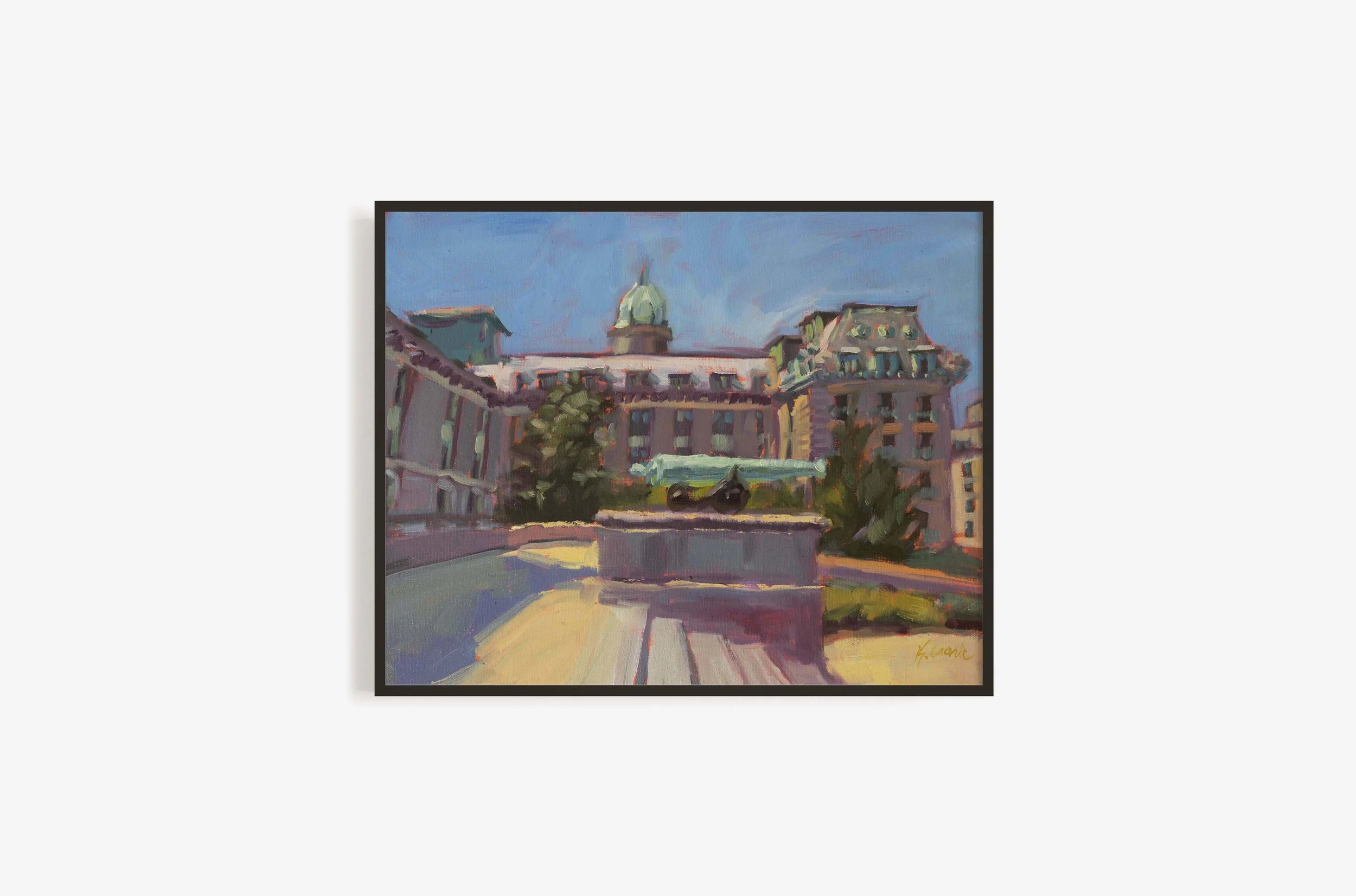 Fine Art Print: Rotunda In Gold — Easel on Stribling