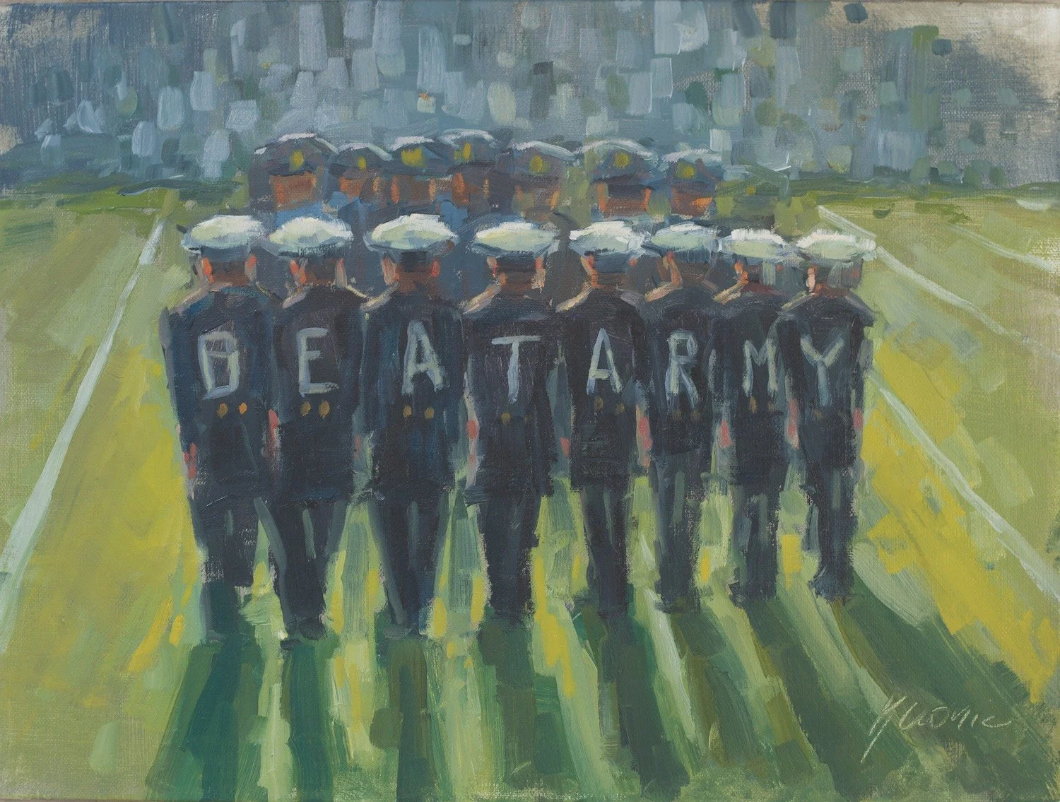 Commitment (2 for 7’s), 12"x12" Original Framed Oil Painting — Easel on ...