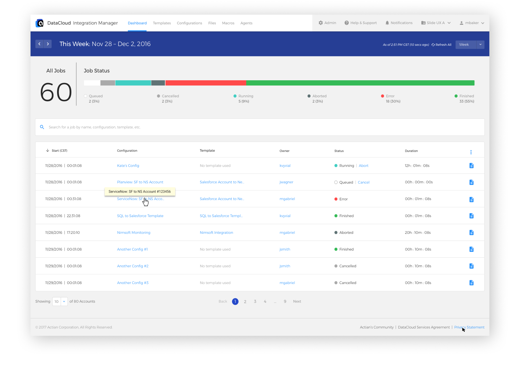 Data Integration (iPaaS) UI Design for Actian — Slide UX | User ...
