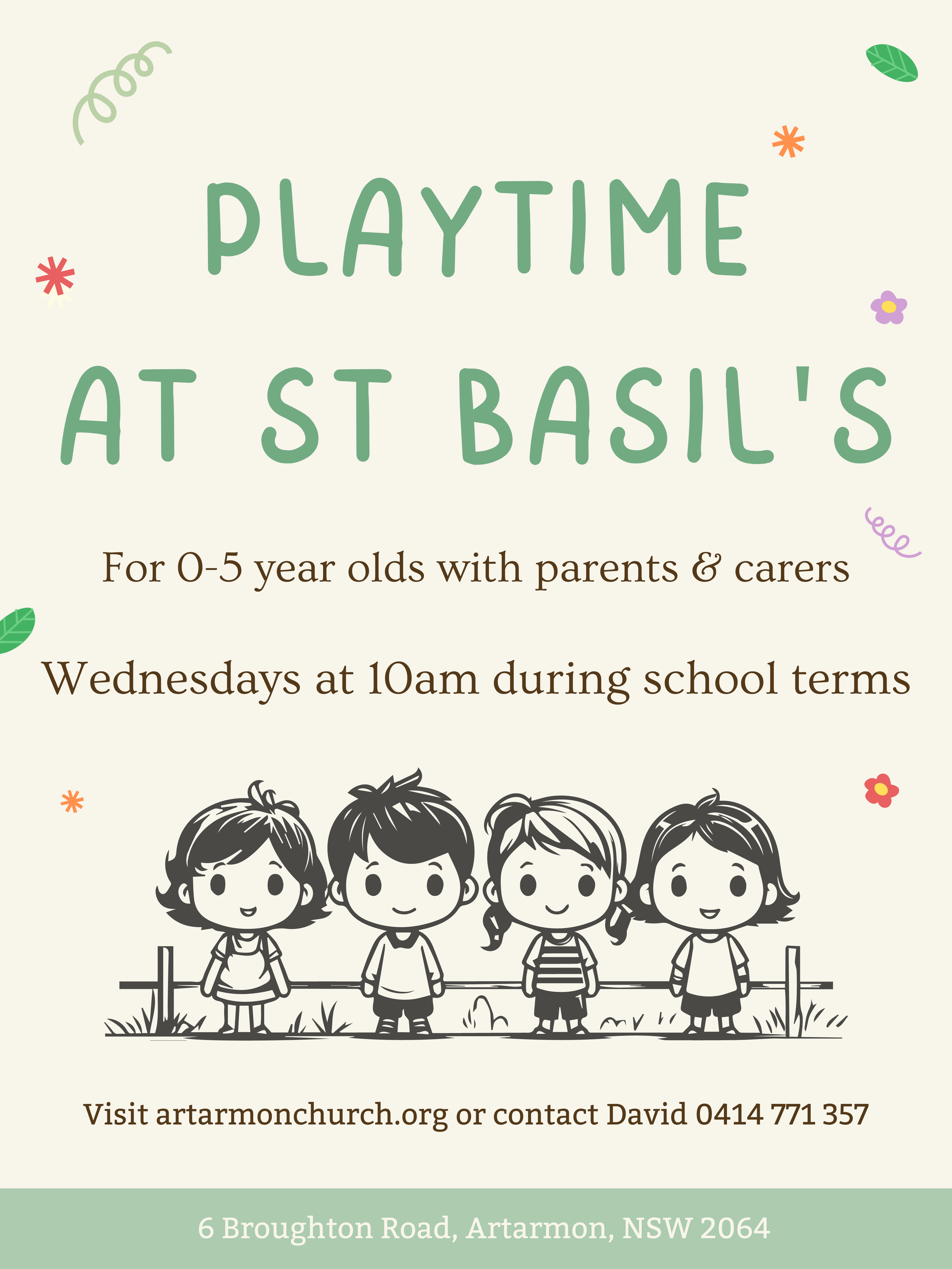 Playtime — Artarmon Anglican Church