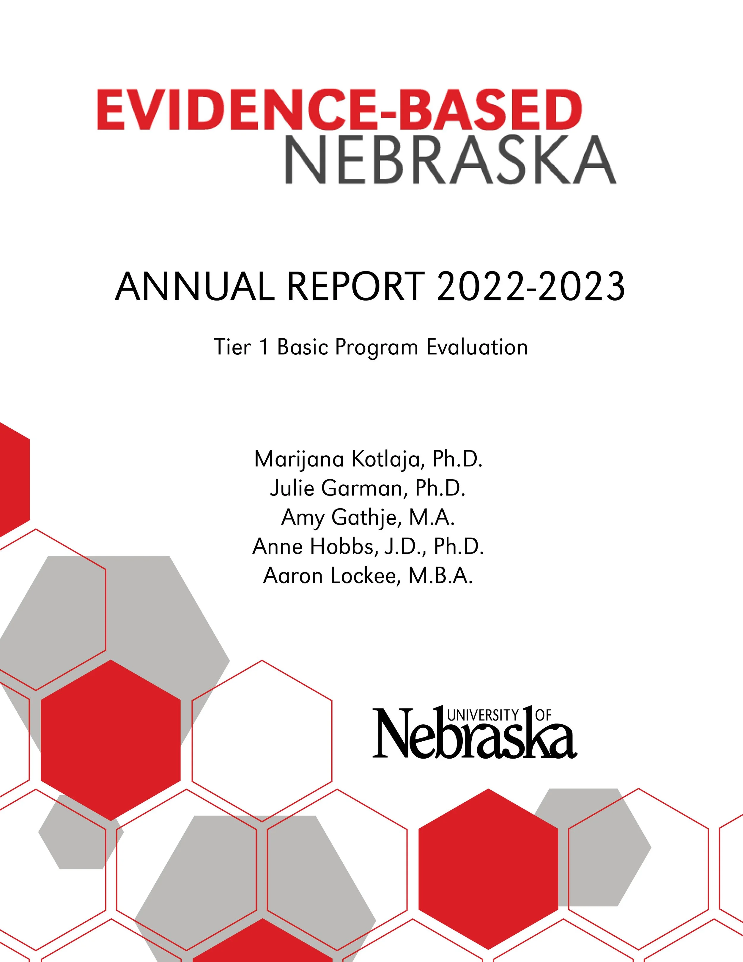 JJI Reports — Evidence-based Nebraska