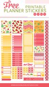 Free Printable Tropical Fruit Planner Stickers — Design Lovely Studio