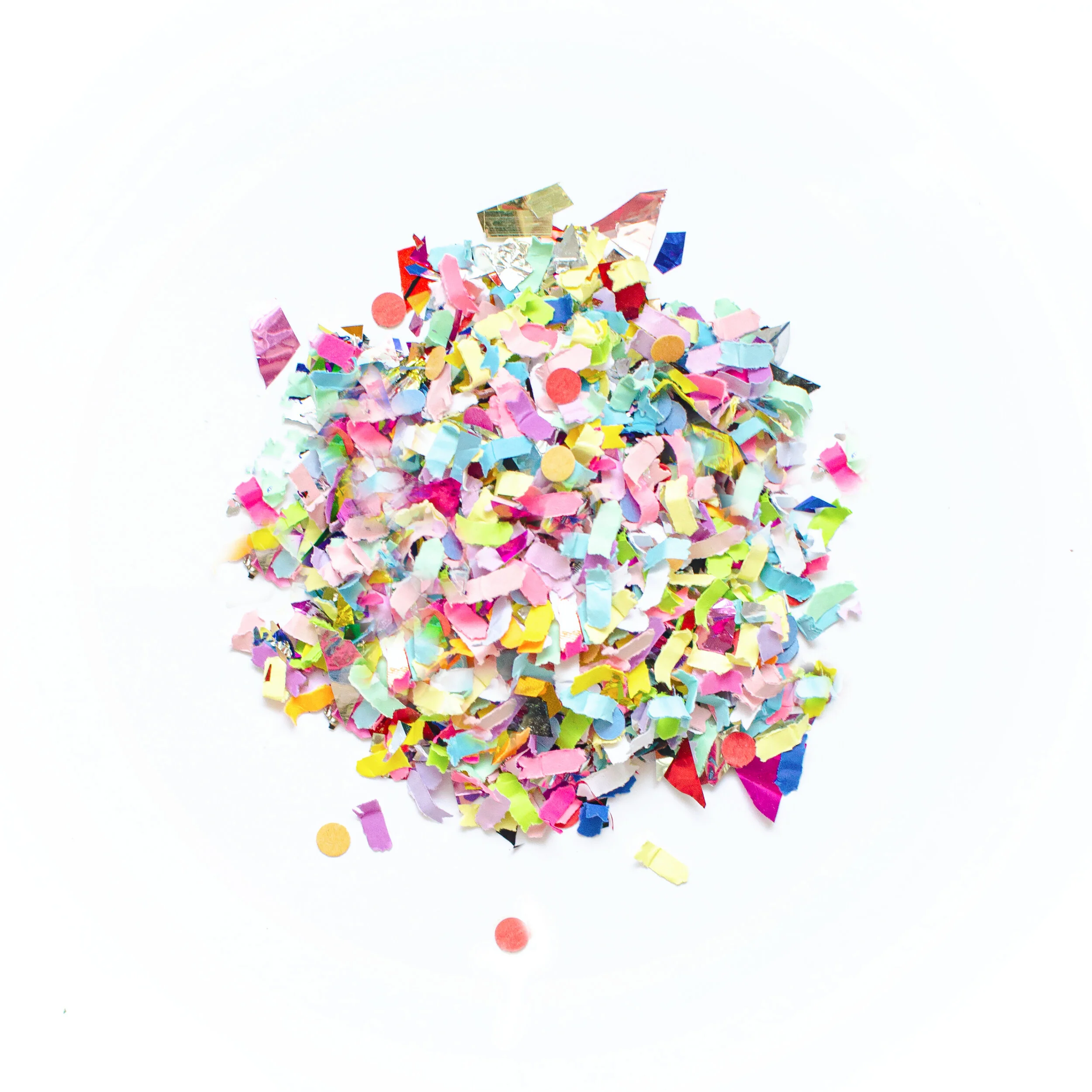Birthday Party Confetti Poppers- Birthday Party Favor — White Confetti Box