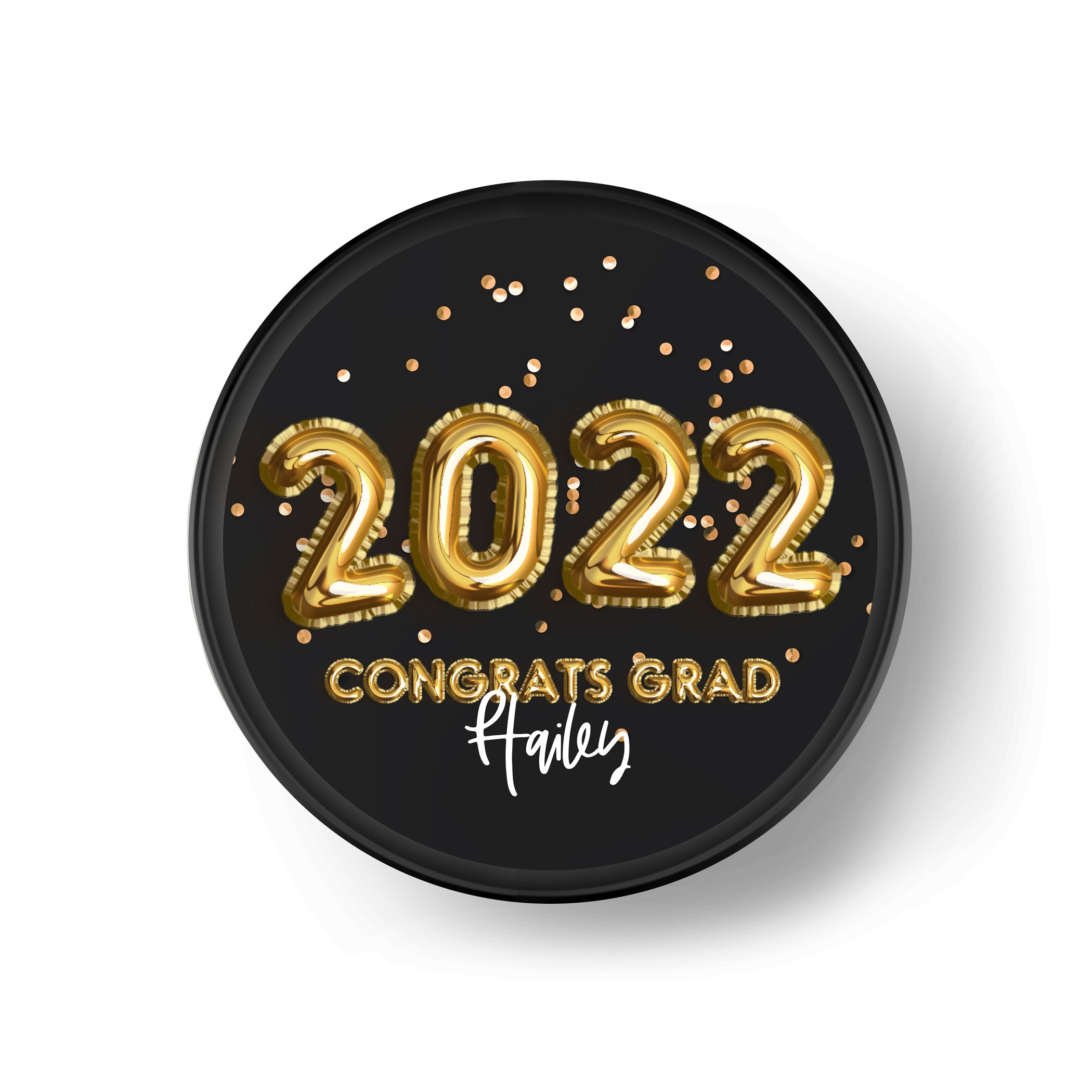 Graduation Custom Gift Box — White Confetti Box