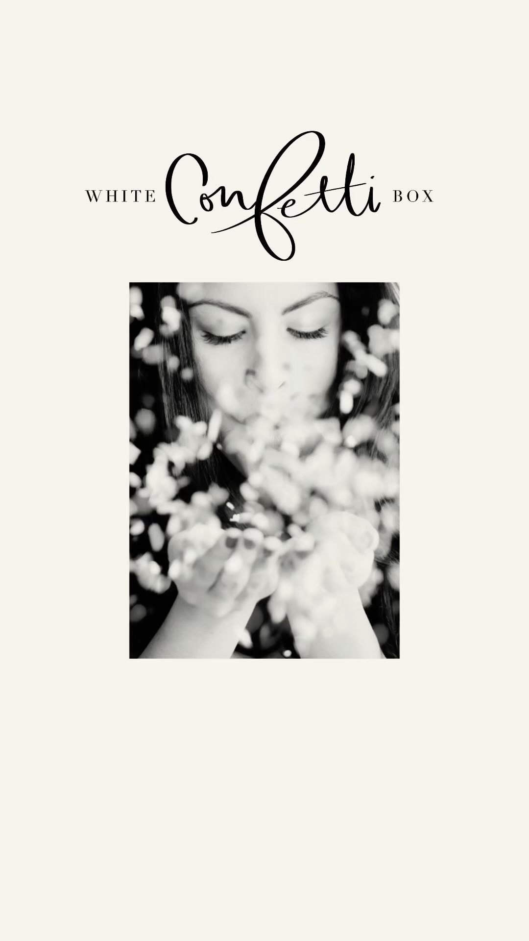 White Confetti Box - Modern Stylish Gift Boxes