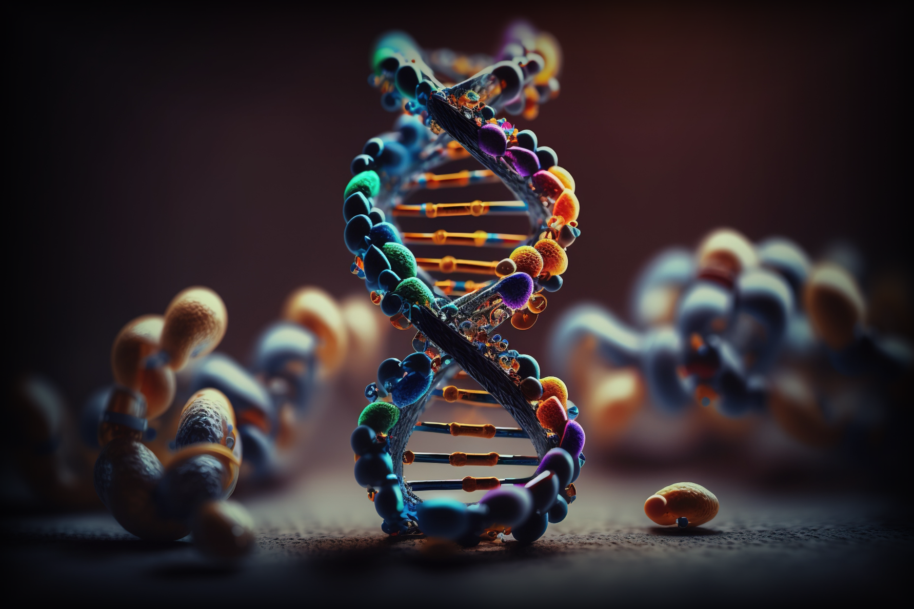 Dna Structure 3d Wallpaper