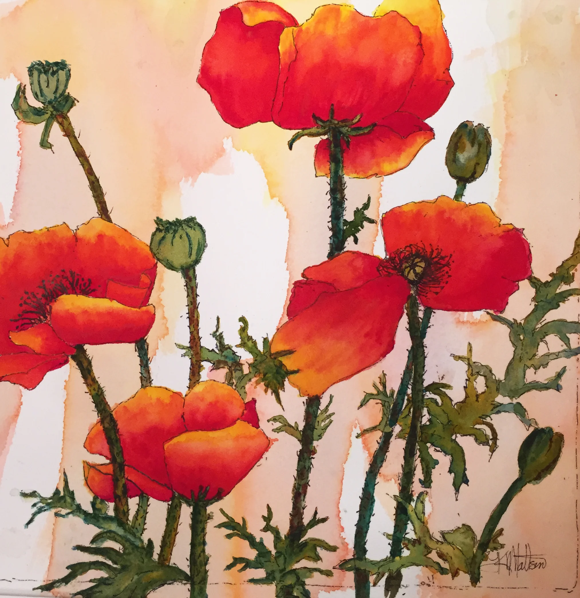 Beginning Watercolors with Lynnea Mattson — Cloud 9