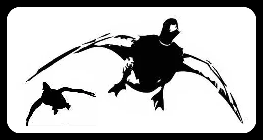 Cupped Duck Silhouette