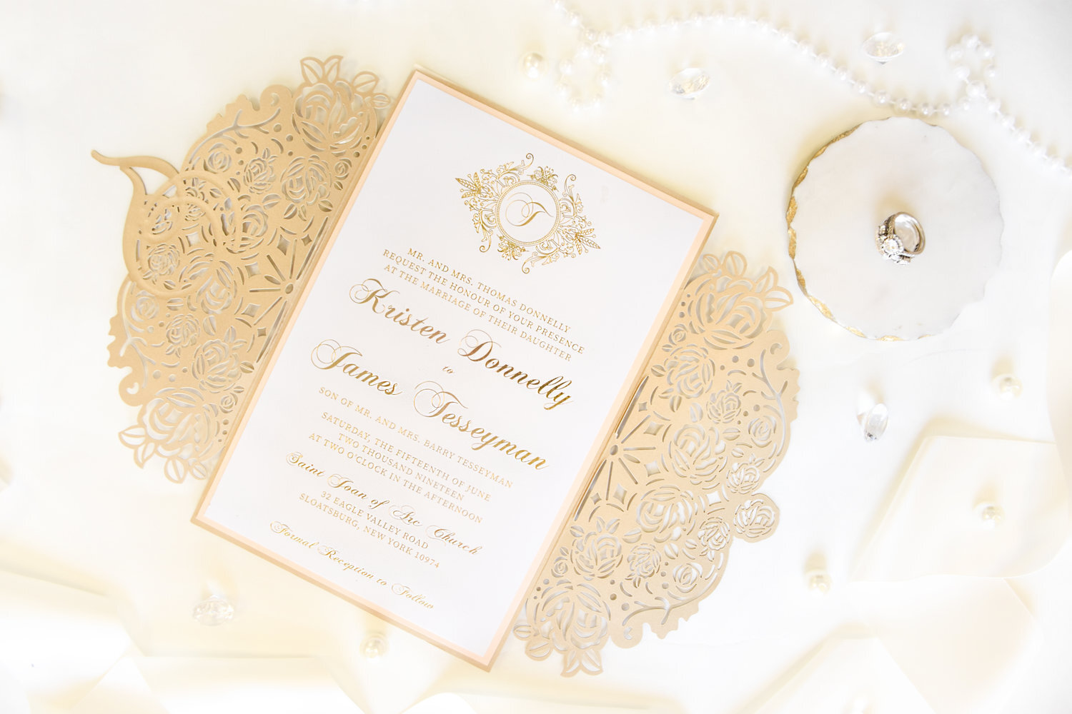 The Kristen Laser Cut Wedding Invitation Examples — CREATIONARI ...
