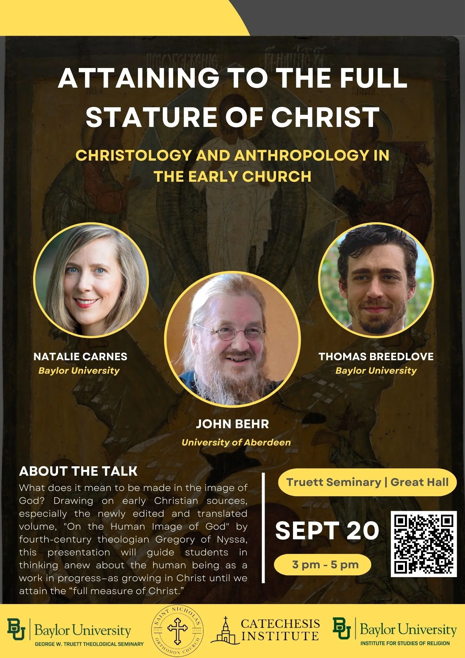 2023 John Behr Lecture at Truett Seminary — Catechesis Renewal