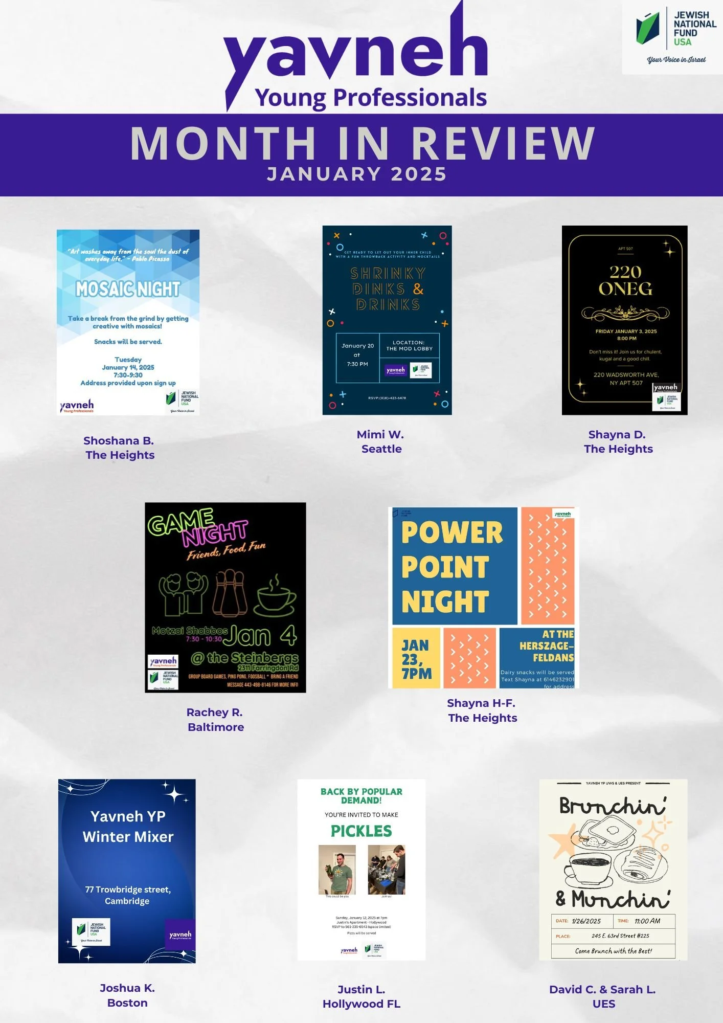 Monthly Newsletters — Yavneh on Campus