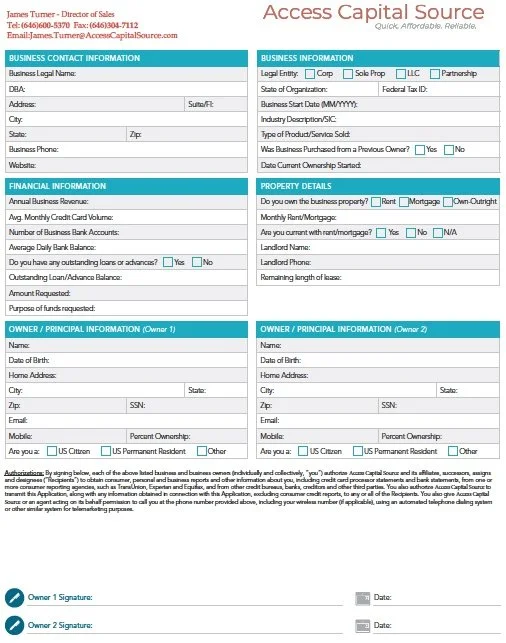 Apply Now — Access Capital Source
