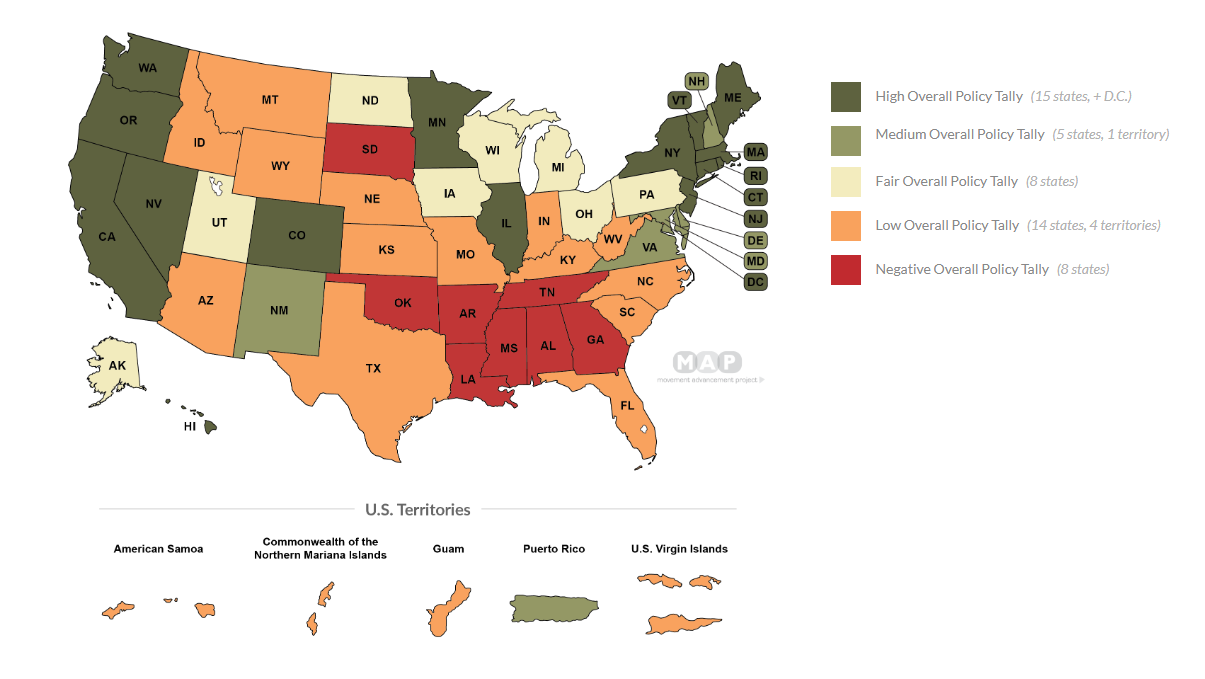Marriage Equality Map October 2022