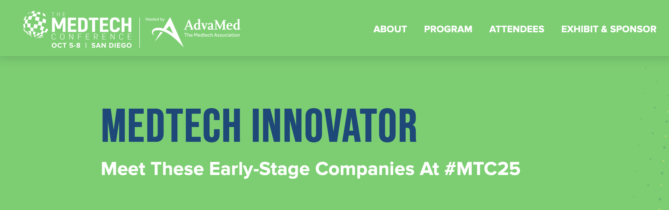 AdvaMed Medtech Conference, San Diego 5-8 October — The Flume Catheter ...