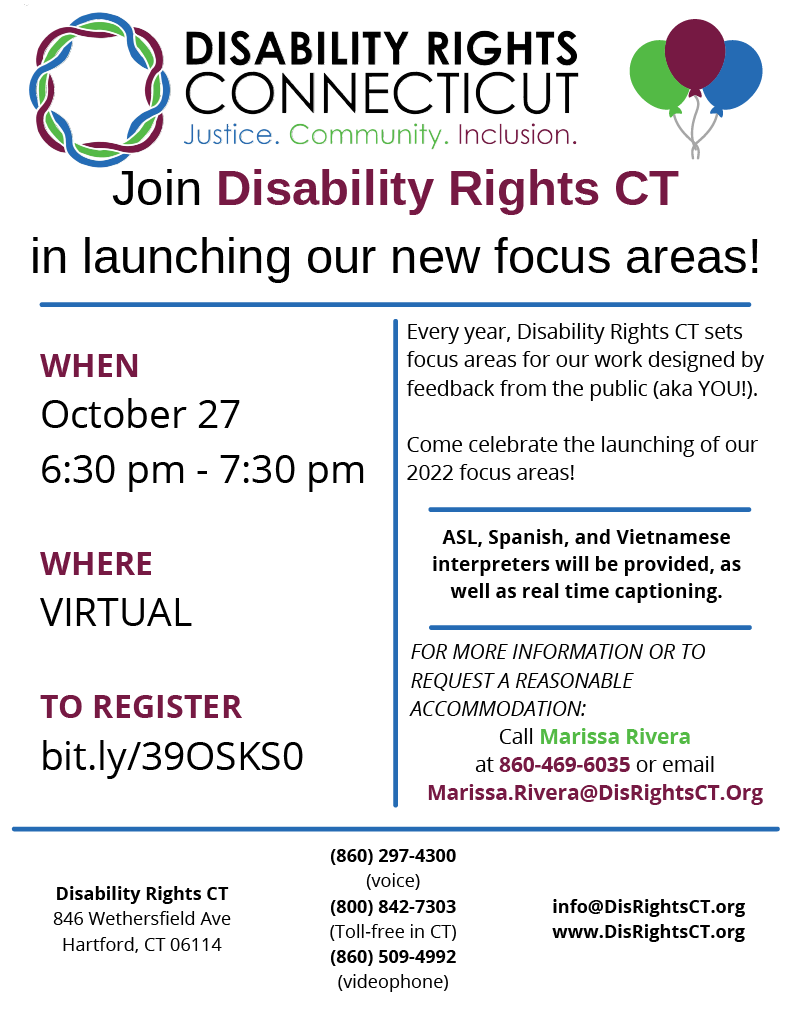 Disability Rights Connecticut (DRCT) | Disability Advocates