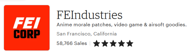 FEI Corp - Video Game & Anime Morale Patches