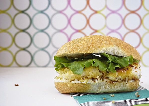 Coconut Panko Crusted Fish Sandwiches — Peonies and Pears