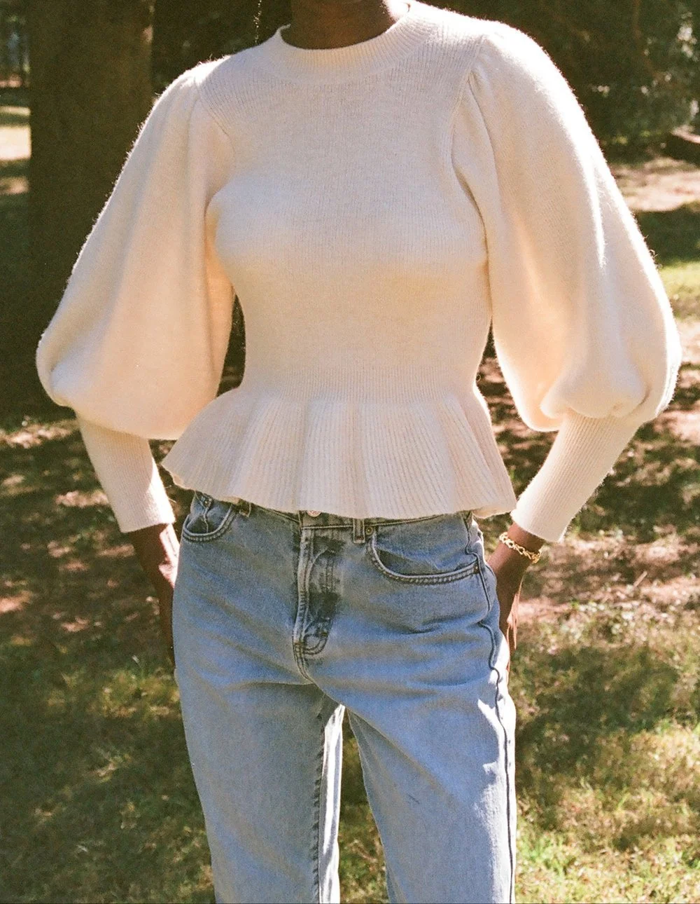 Claudine Sweater / Cream — Lucia Zolea