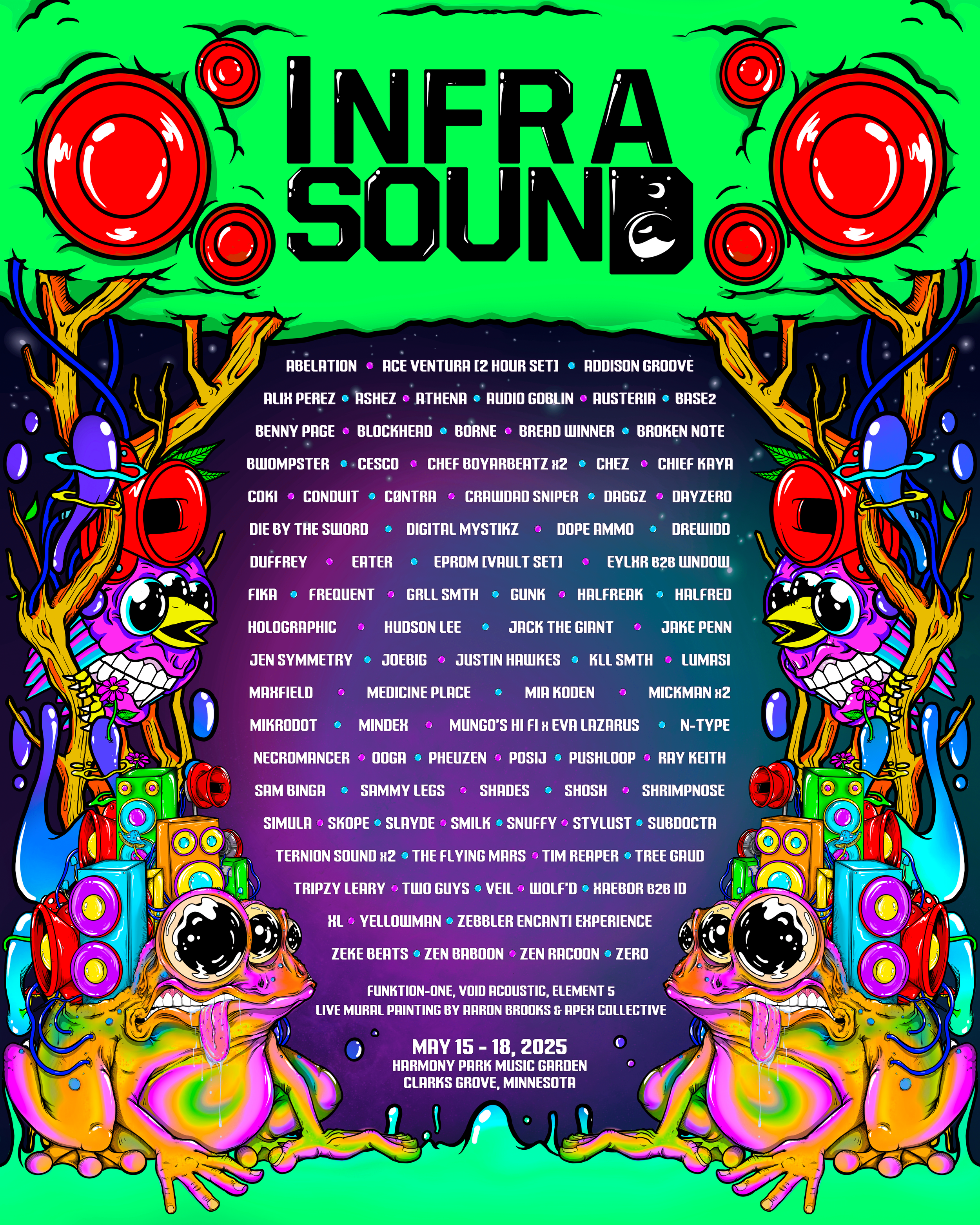 Infrasound Music Festival 2025 ft. Mickman (x2), Alix Perez, Maxfield ...