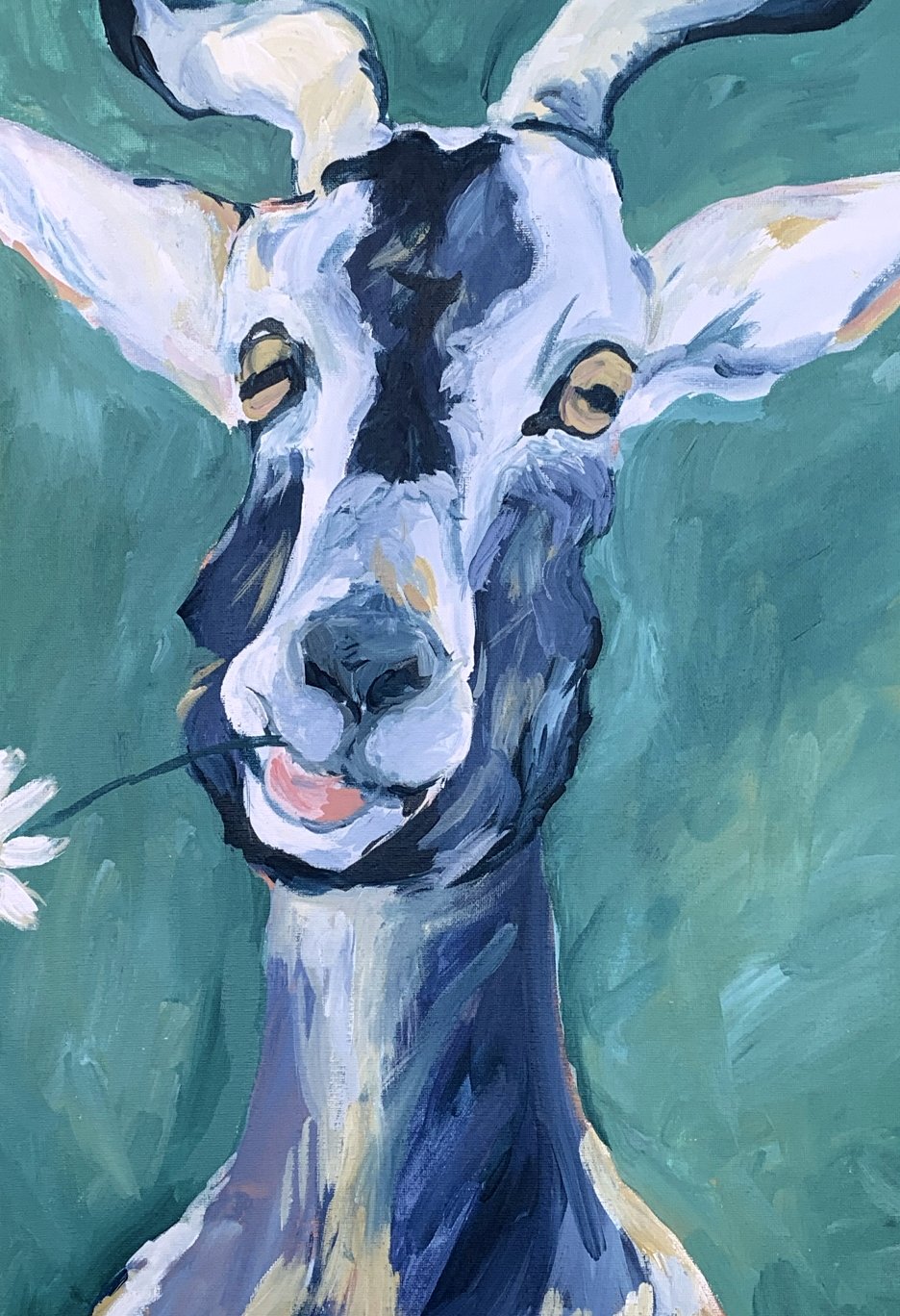 Goat Head Painting