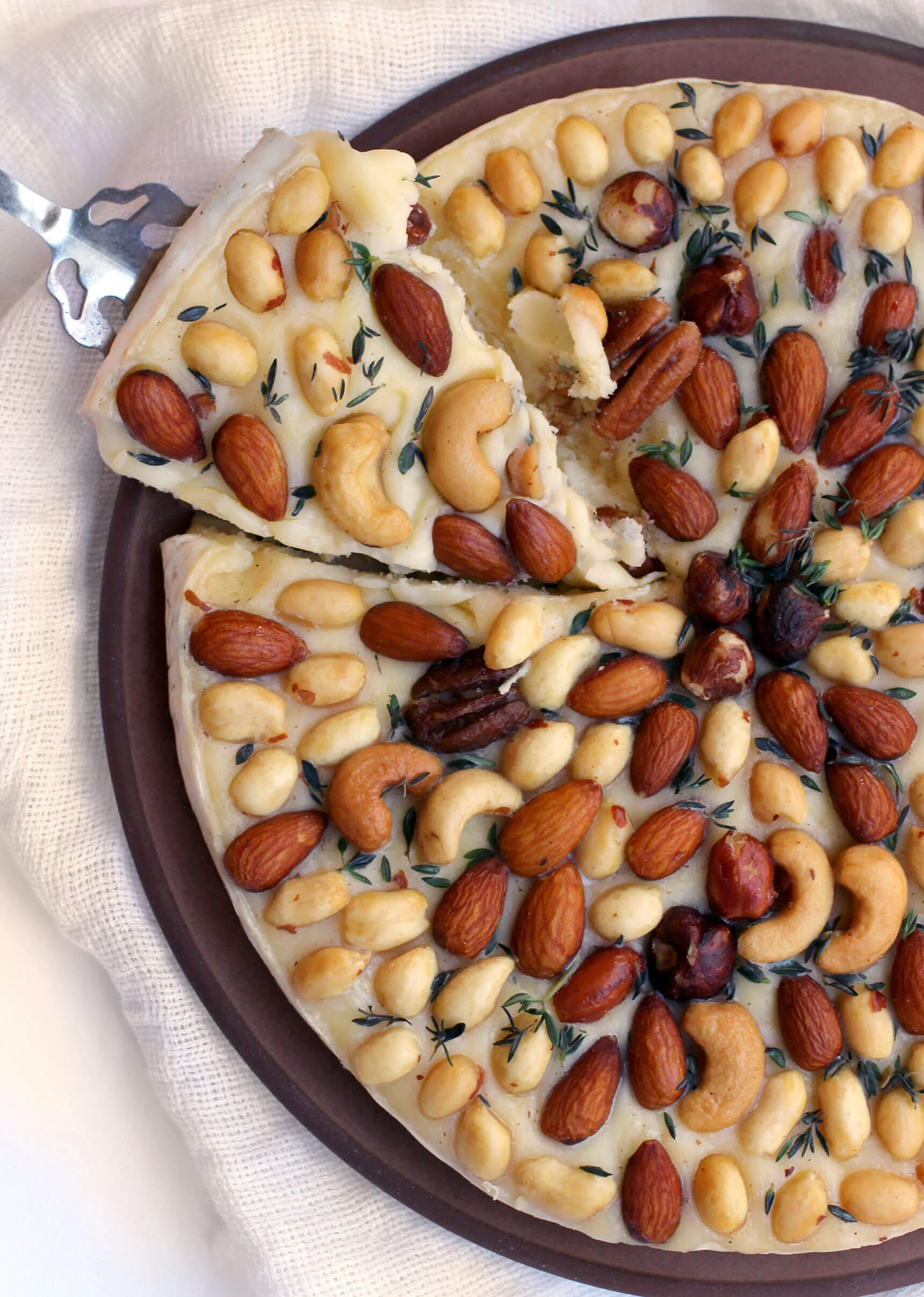 Mixed Nuts Baked Brie-Coffee And Champagne