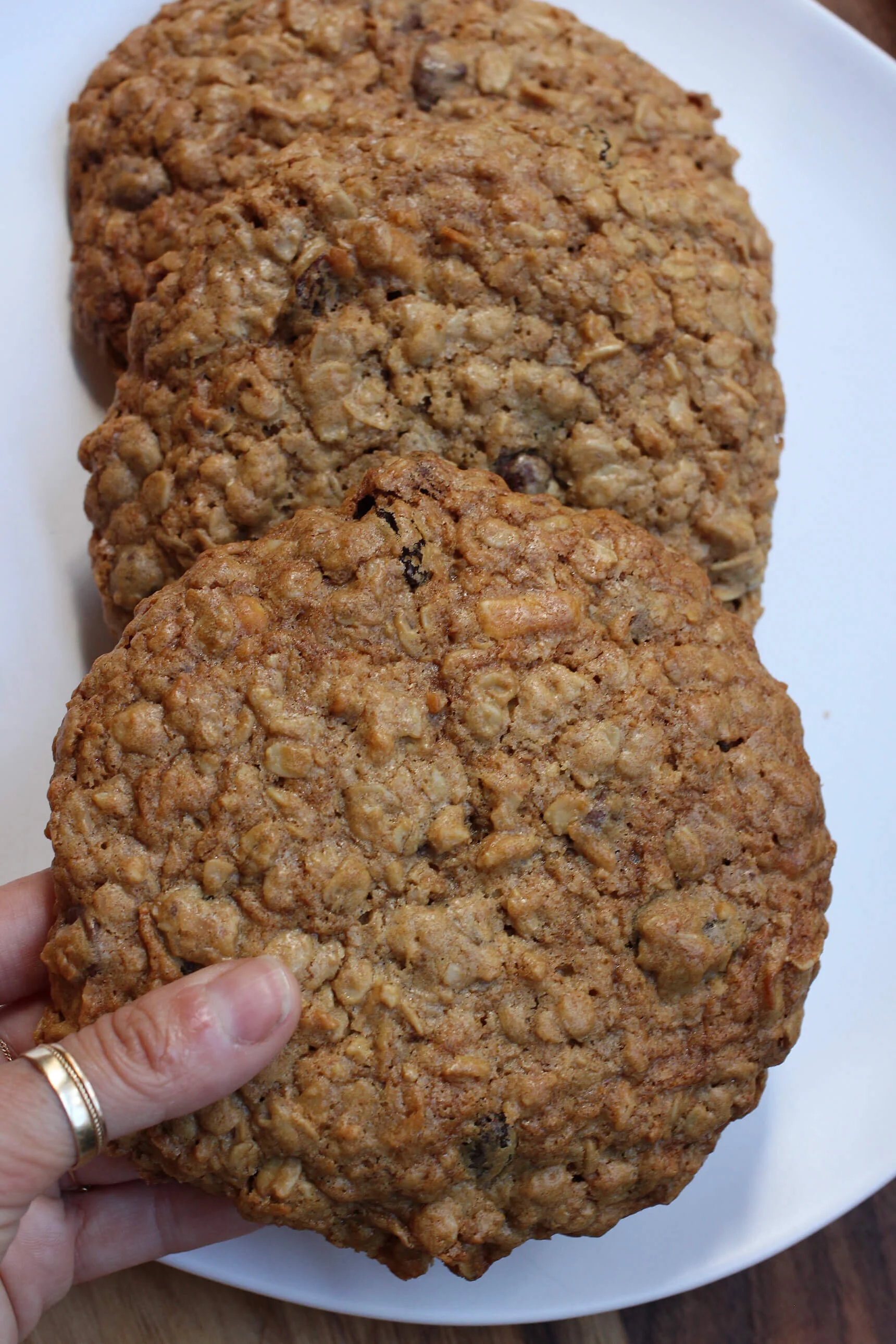 Loaded Oversized Oatmeal Cookies-Coffee And Champagne