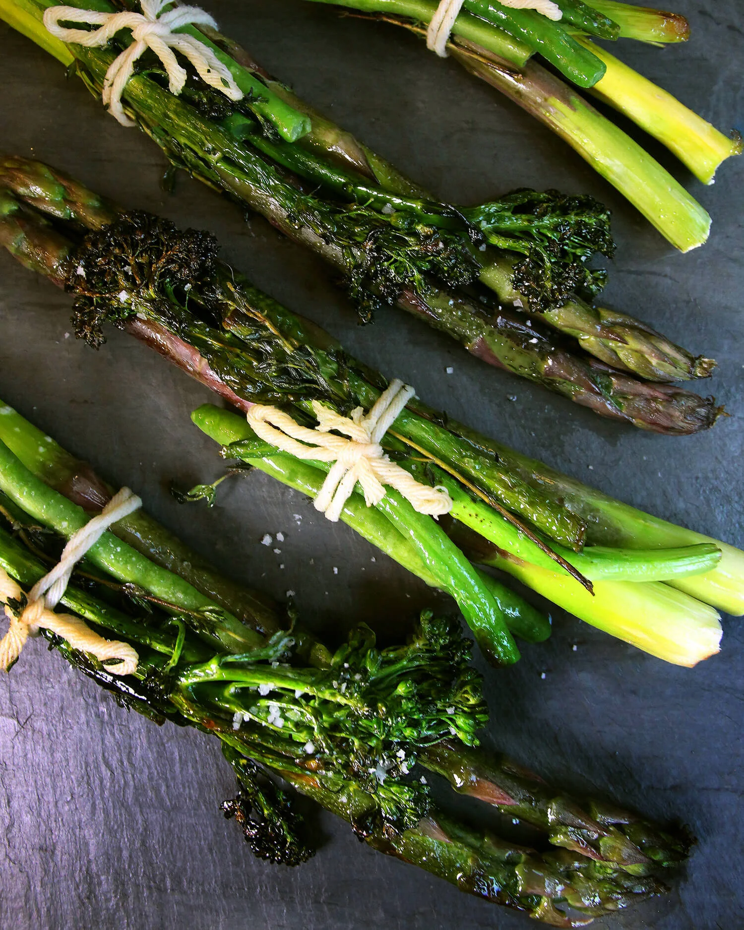 Asparagus Broccolini And String Bean Bouquets-Coffee And Champagne