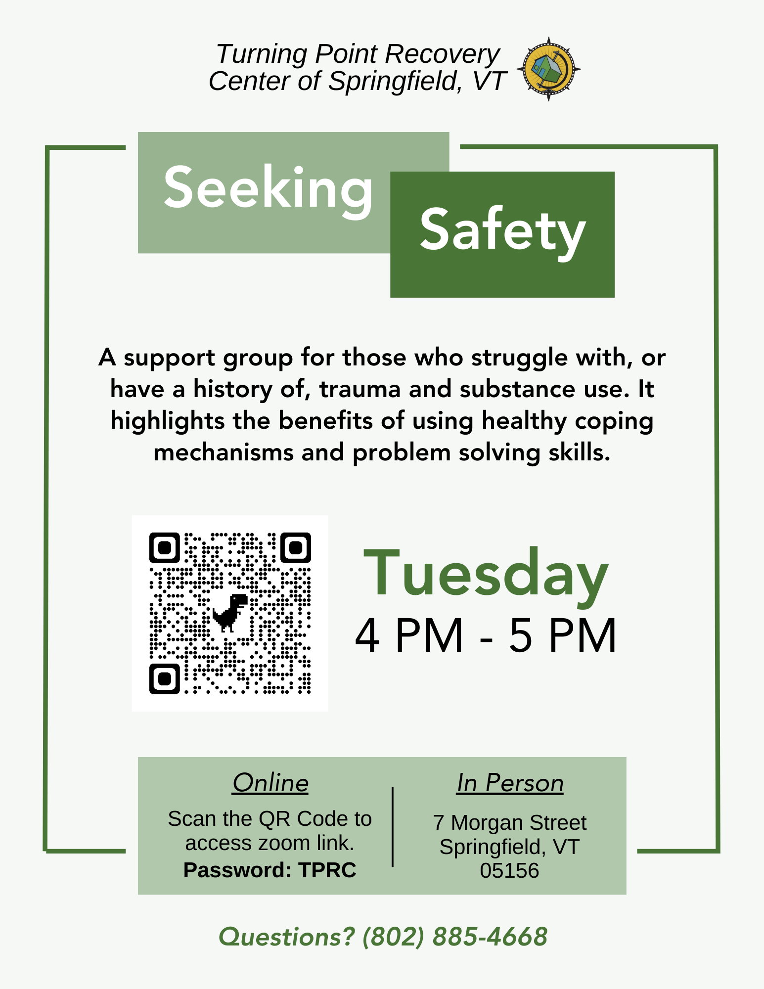 Seeking Safety Topics Seeking Safety Treatment Innovations