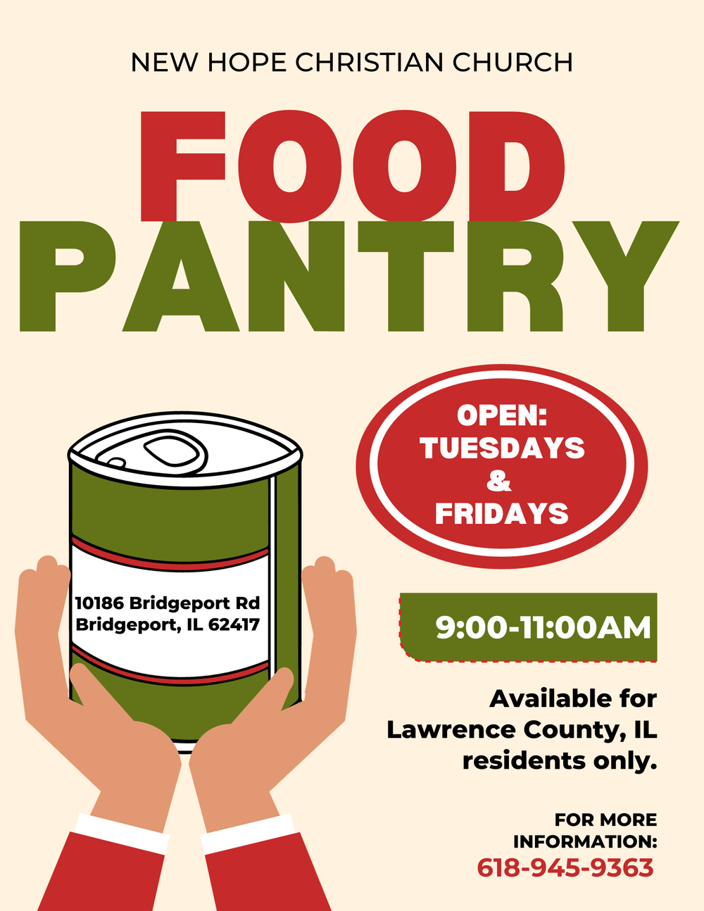 Food Pantry — New Hope Christian Church
