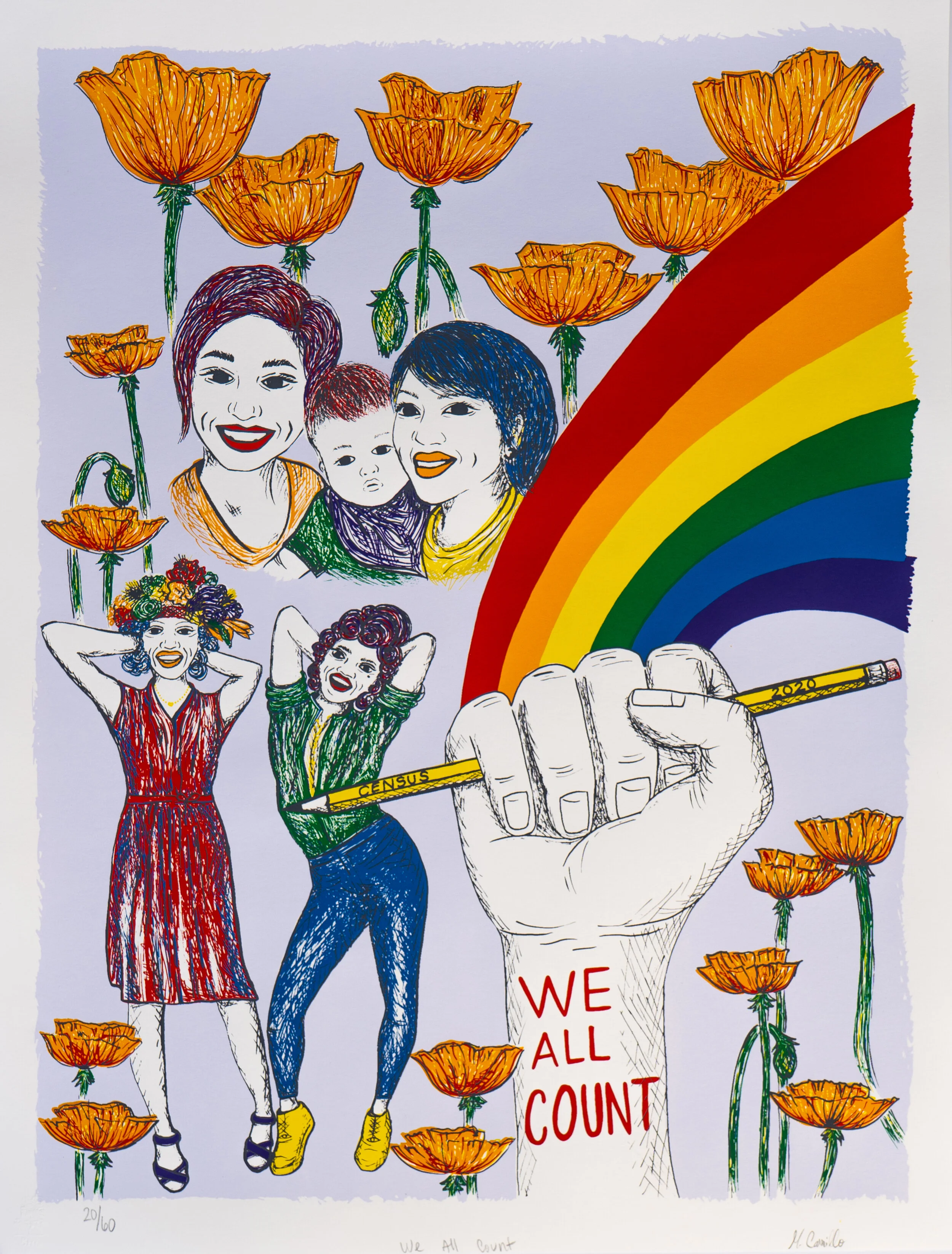 Martha Carrillo, We All Count, 2020 — Self Help Graphics & Art