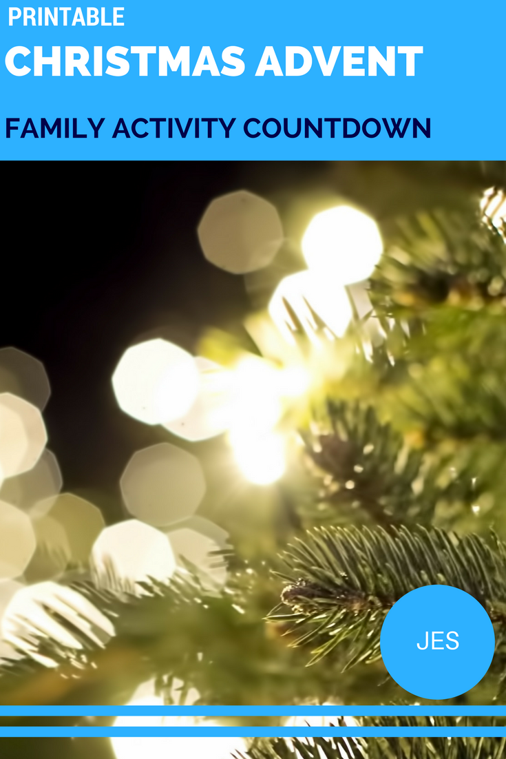 Printable Christmas Advent Family Activity Countdown — Joyfully Managed ...