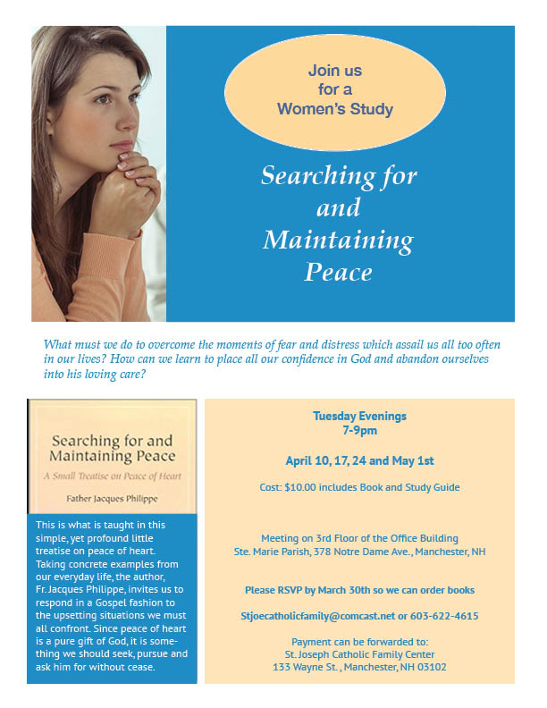 Searching for and Maintaining Peace, A Study for Women — St. Joseph ...