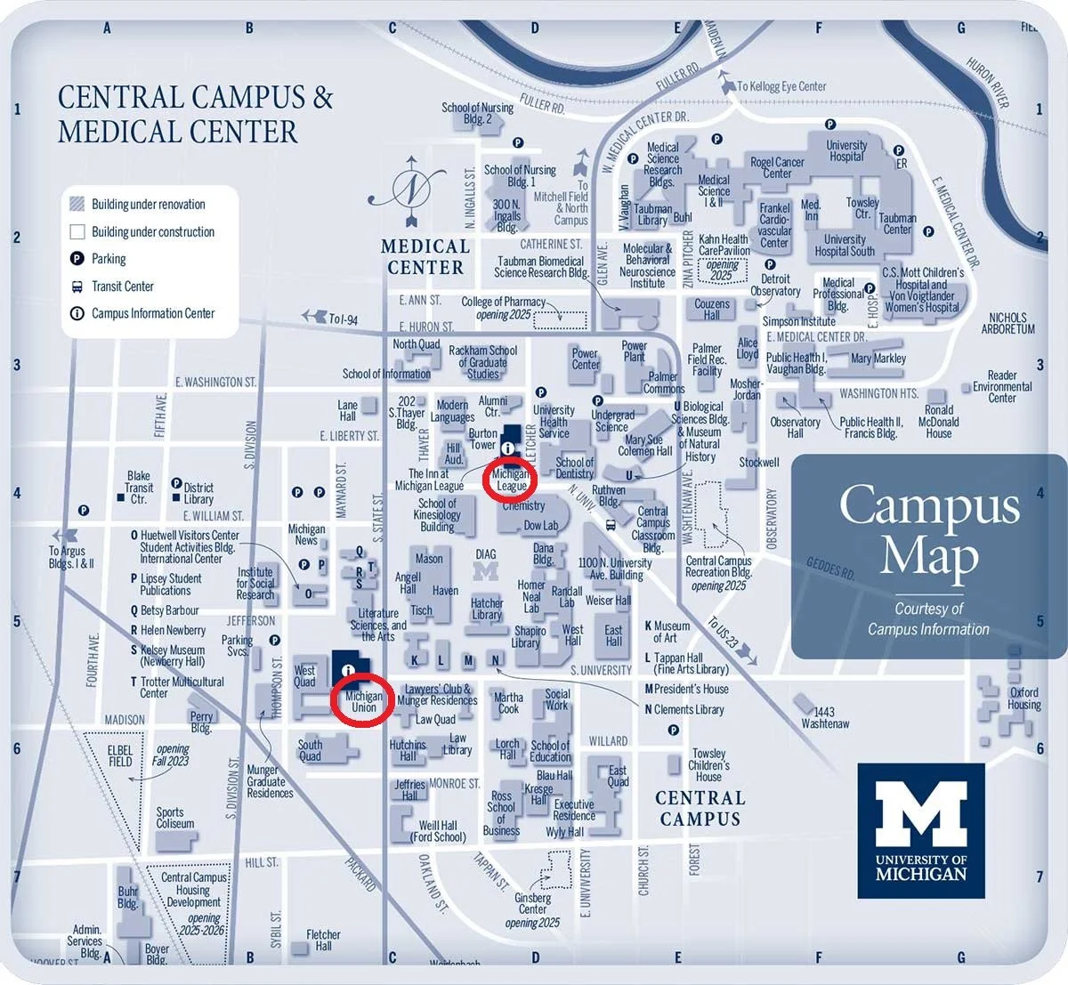 Campus Venue and Parking Maps — SHP Conference Site