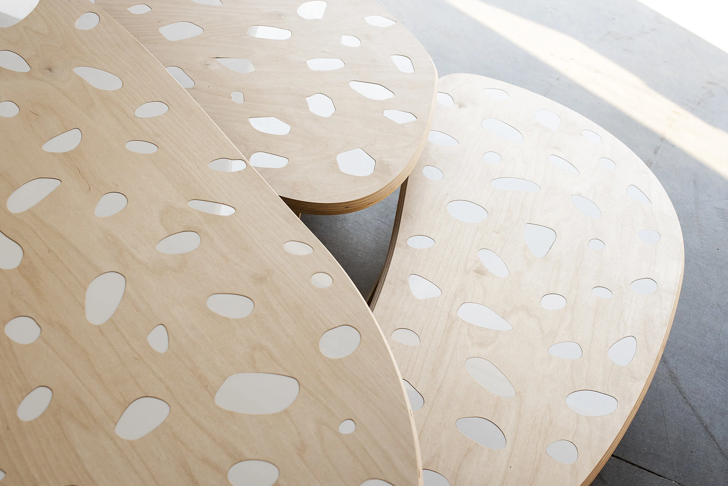Digitally Fabricated Furniture: Nested Terrazzo Inspired Tables Made ...