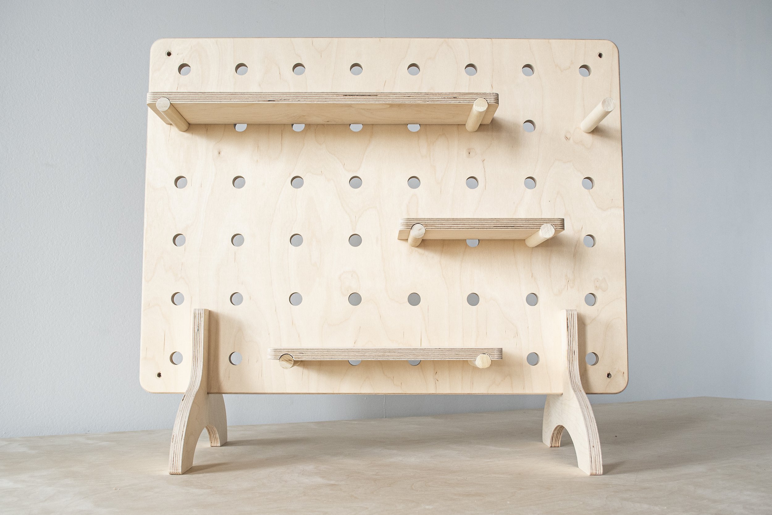 Market Stall Table with Removable Pegboard — Klo Lab I CNC Fabrication ...