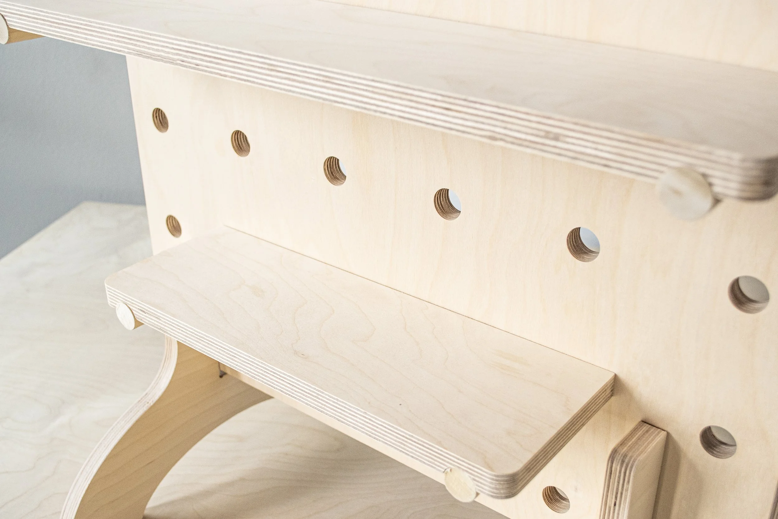Market Stall Table with Removable Pegboard — Klo Lab I CNC Fabrication ...