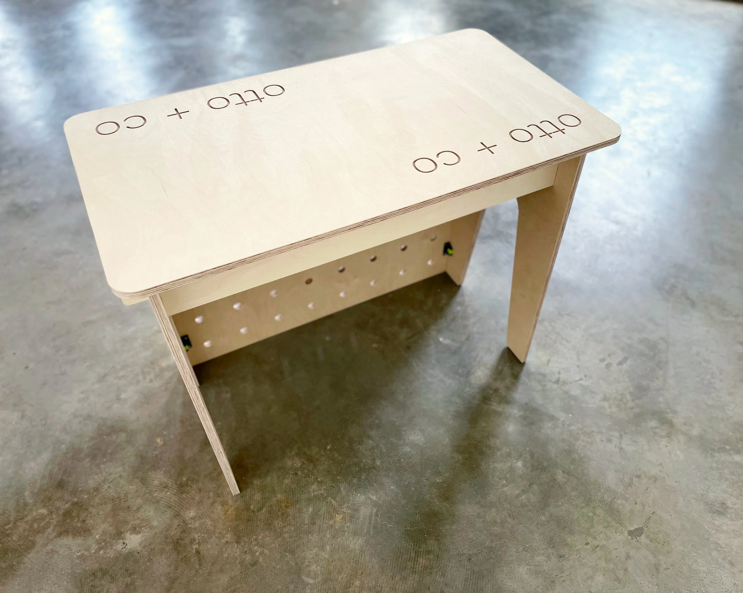 Mini Tabletop wooden pegboard with shelves — Klo Lab I CNC Fabrication ...