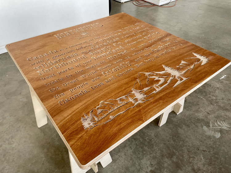 Custom Engraved Plywood Sign — Klo Lab I CNC Fabrication & Design