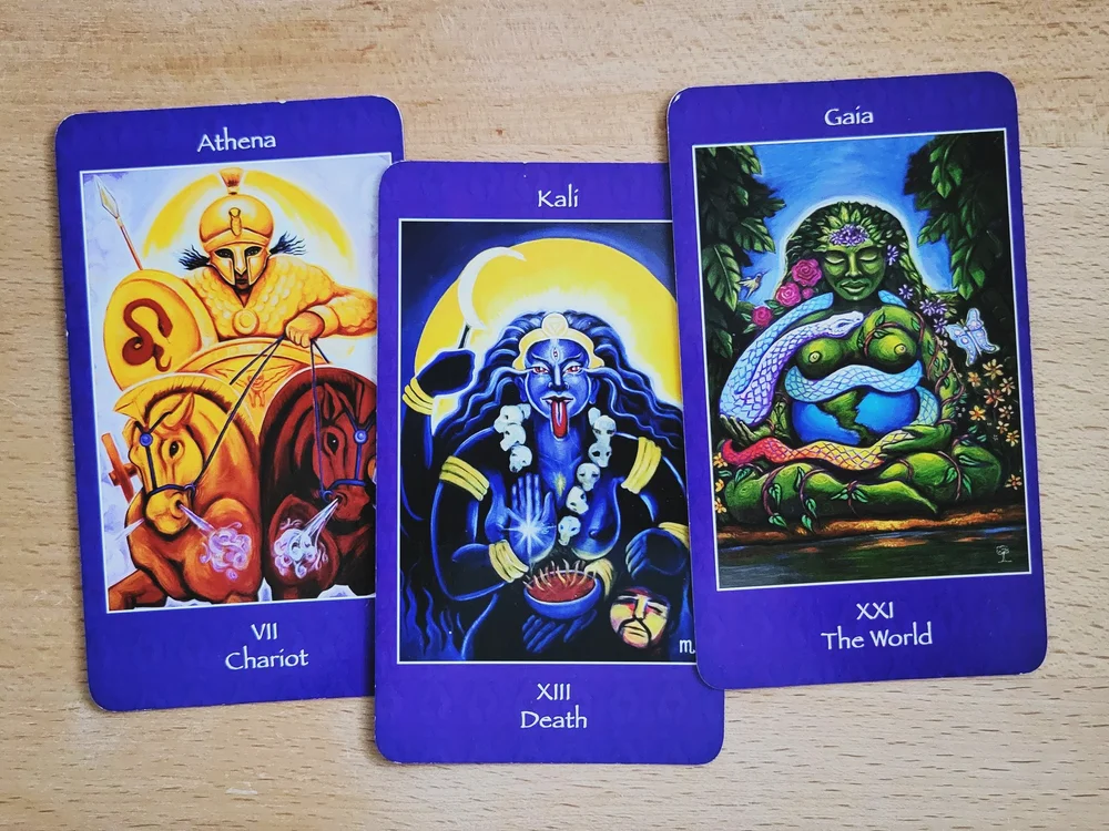 #TarotoftheQTPOC Deck Review: The Mythical Goddess Tarot — Asali Earthwork