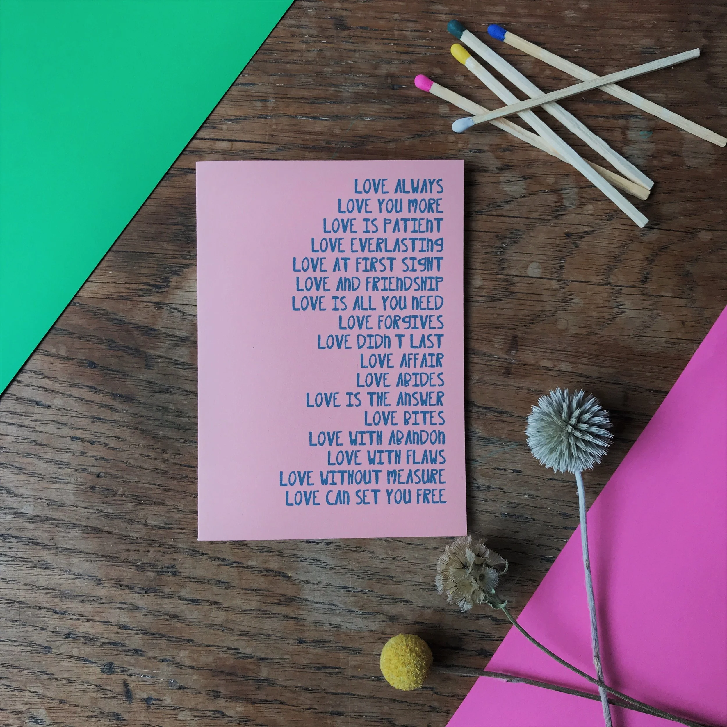 Love is - Valentines Day Card — Louise McLaren