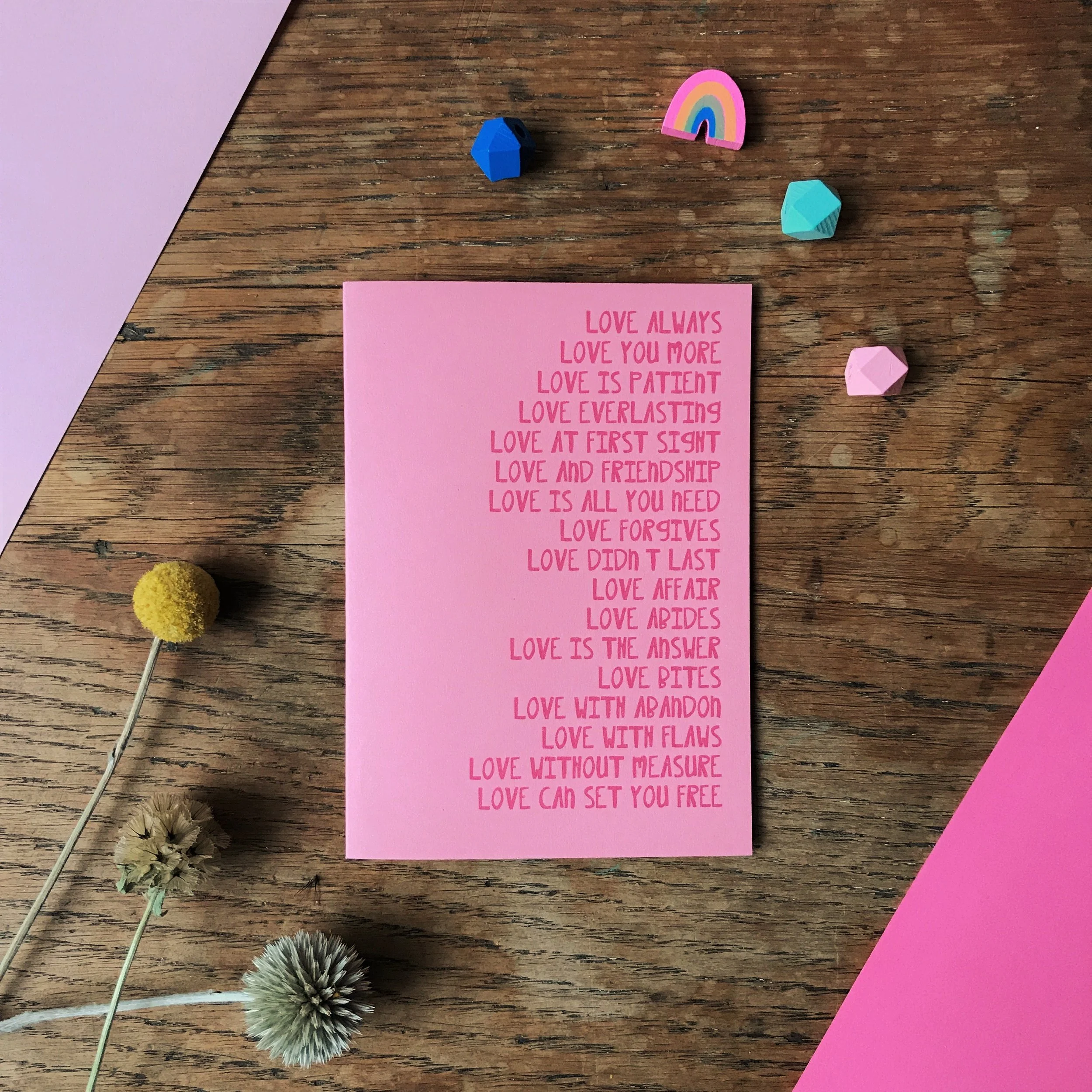 Love is - Valentines Day Card — Louise McLaren