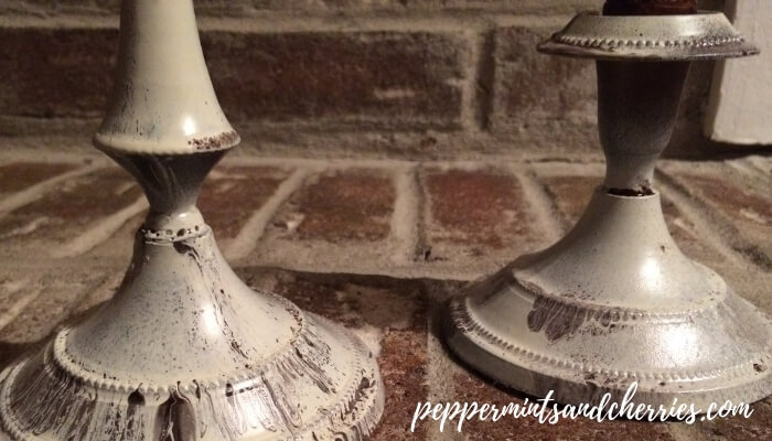 Distressed Primitive Candlesticks DIY | Cozy Farmhouse Décor — Kristin ...