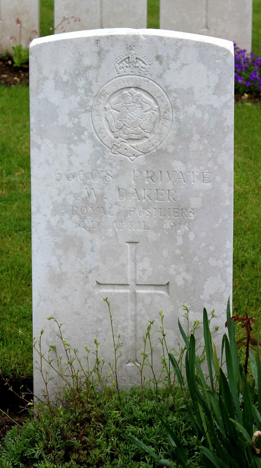 William Daker 1897 - 1918 — Burntwood Family History Group