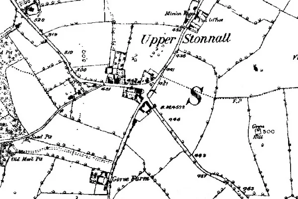 Stonnall Map 1887 — Burntwood Family History Group