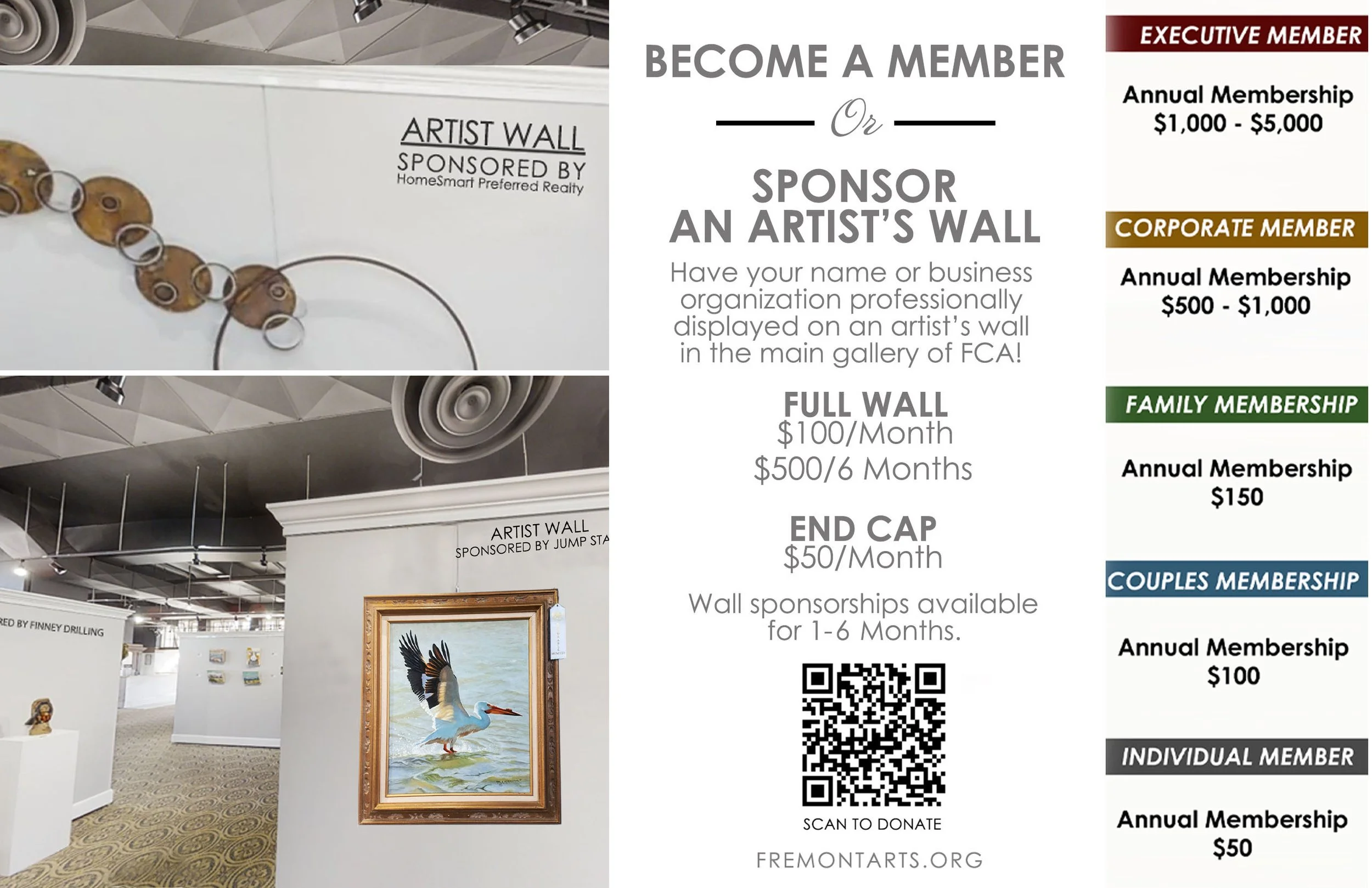 Wall Sponsorships — Fremont Center for the Arts