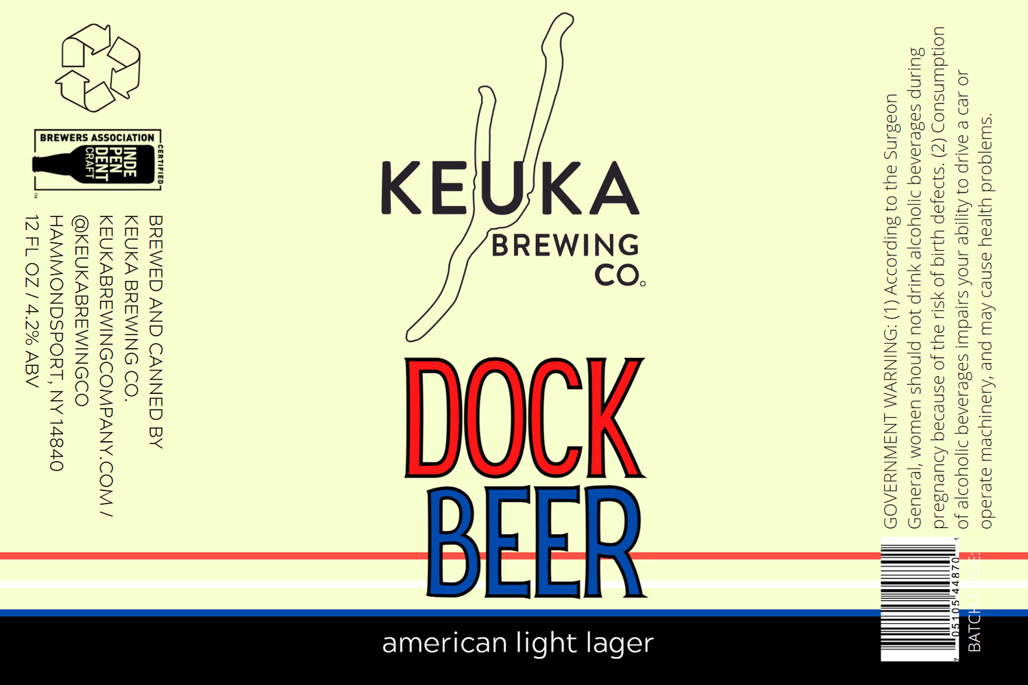 BEERS — Keuka Brewing Co.